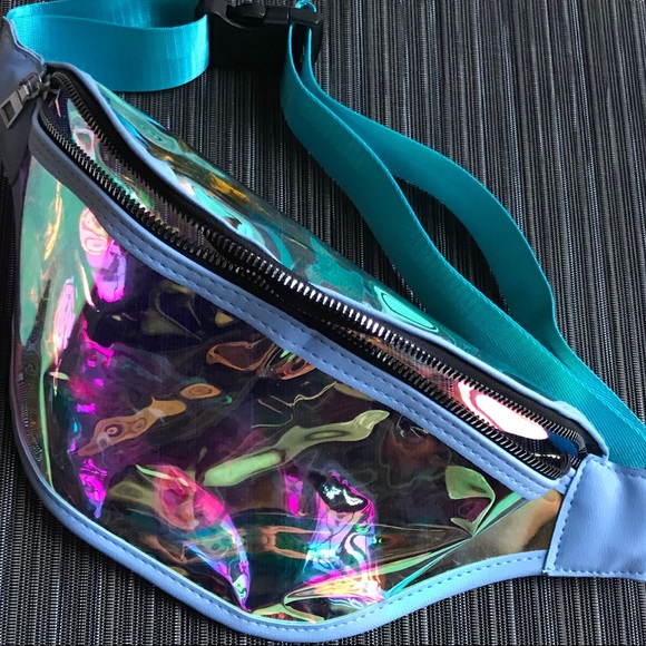 Bags | Holographic Fanny Pack | Poshmark